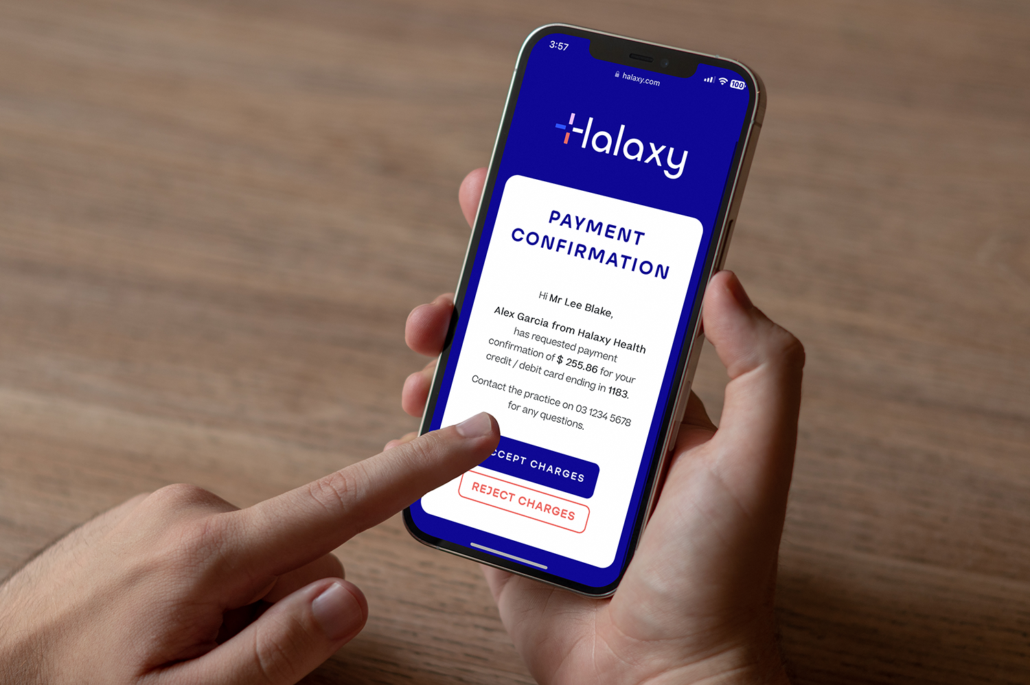 Enable SMS payment authorisation for patients – Halaxy Help Guide