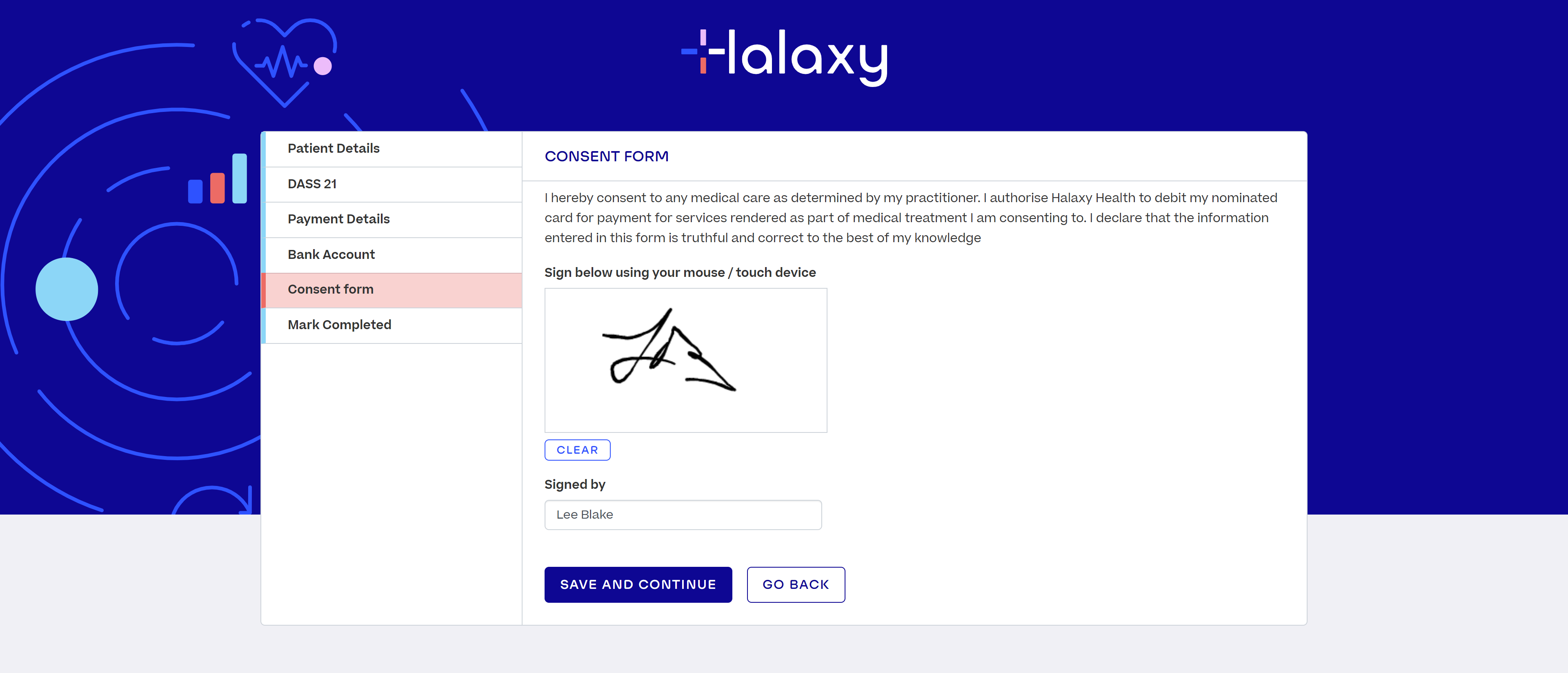 Create a consent or service agreement form – Halaxy Help Guide