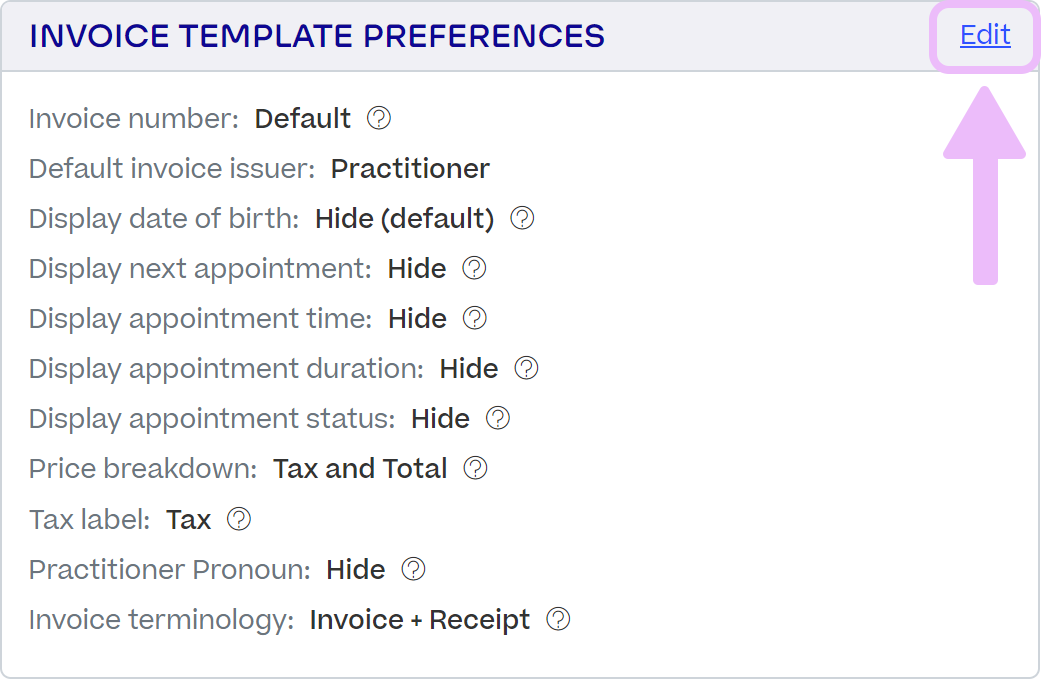 Set up custom invoice numbering – Halaxy Help Guide