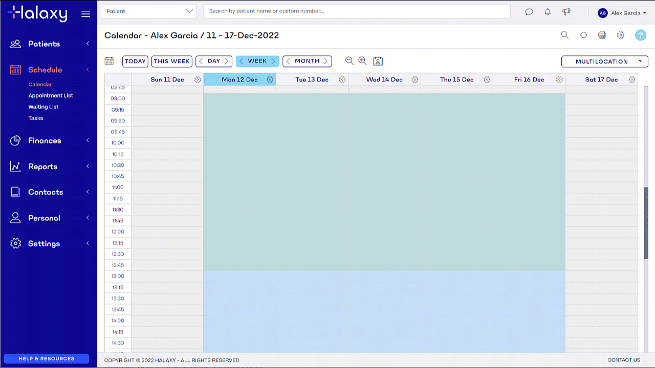 Create a patient appointment – Halaxy Help Guide | Singapore