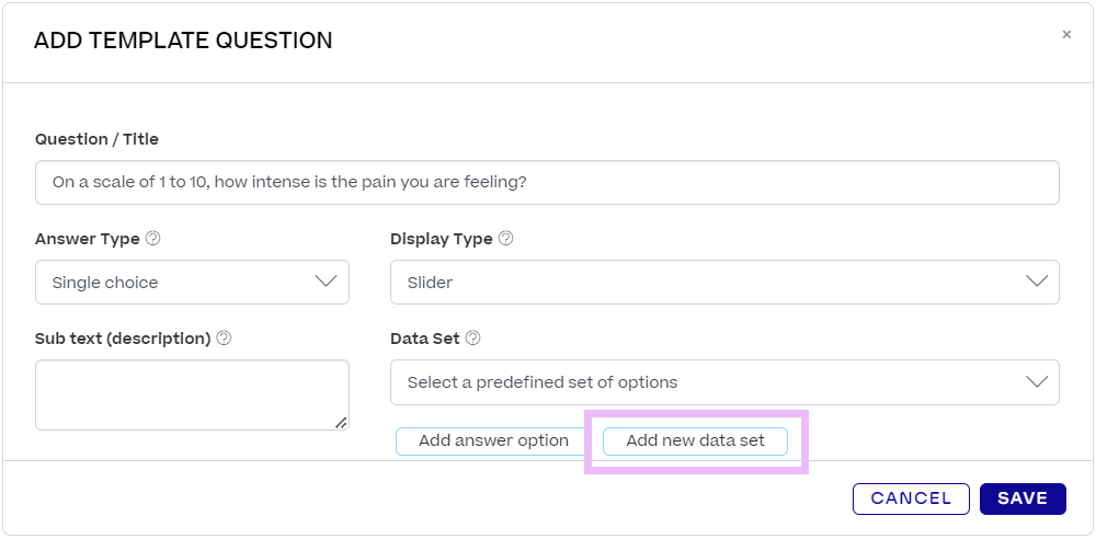 Guide to data sets – Halaxy Help Guide | Singapore