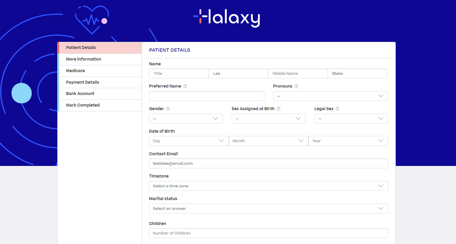 Preview a patient form – Halaxy Help Guide | New Zealand