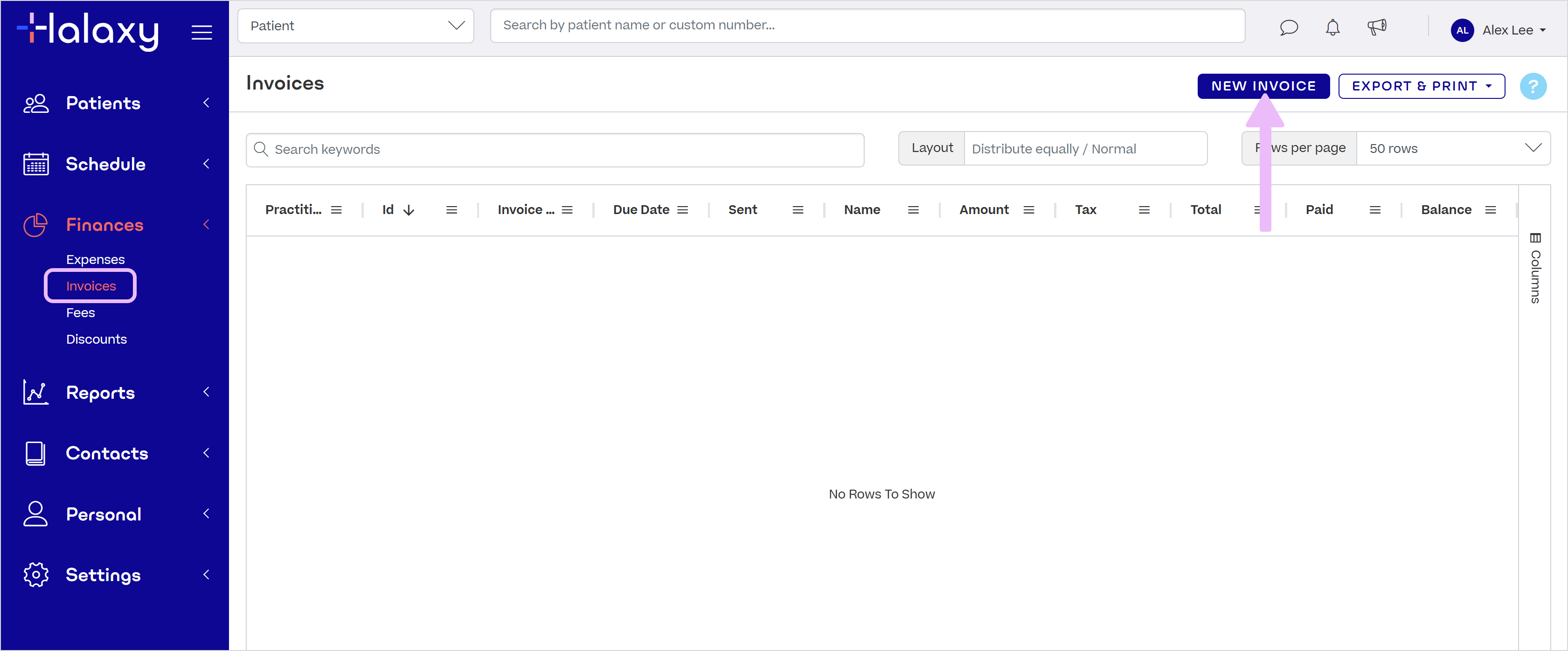Create an invoice – Halaxy Help Guide | Philippines