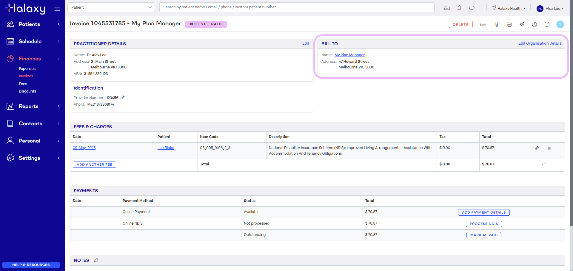 FAQ: Claims and Billing – Halaxy Help Guide