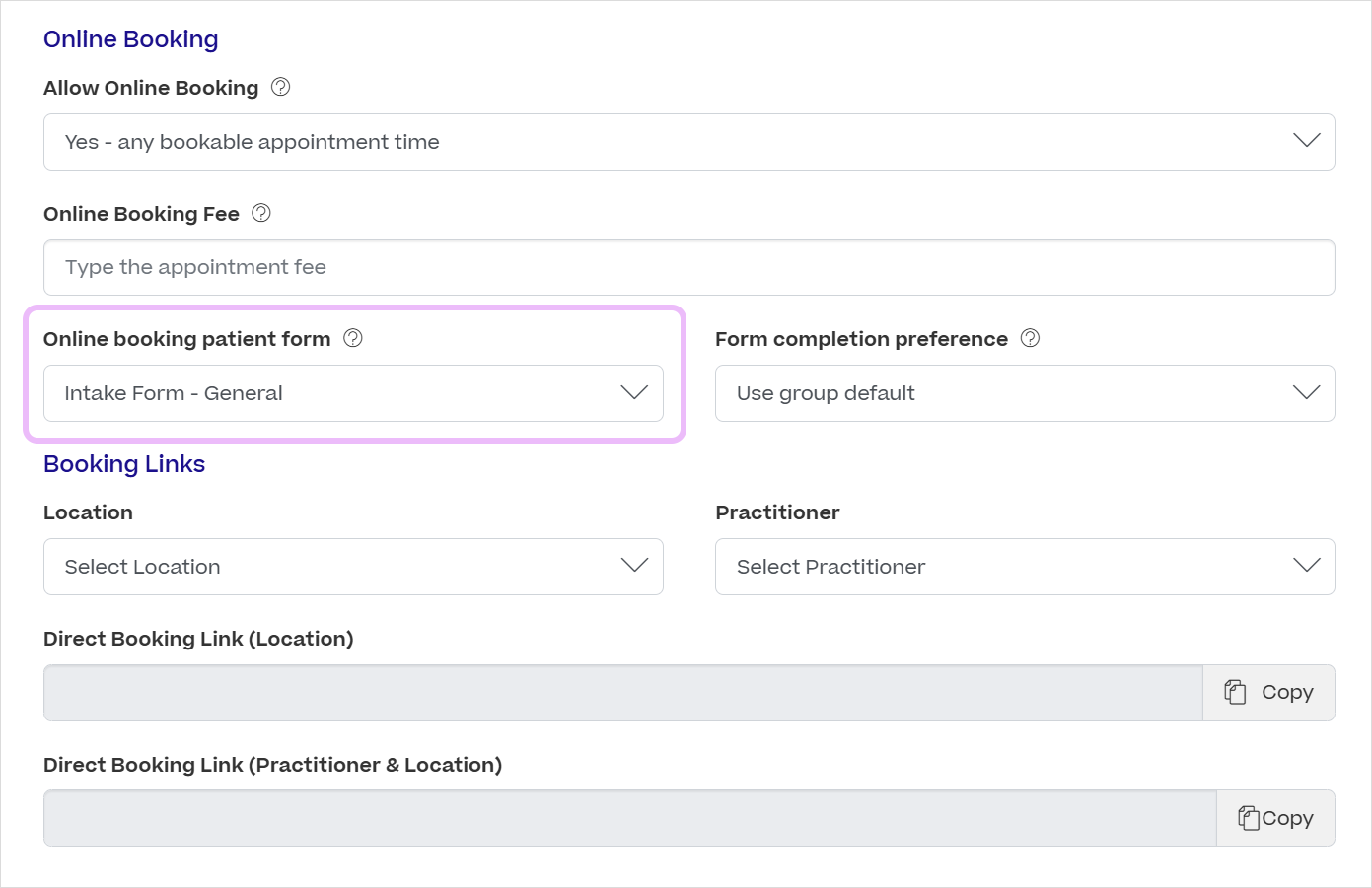 Assign a patient form to an appointment type – Halaxy Help Guide ...