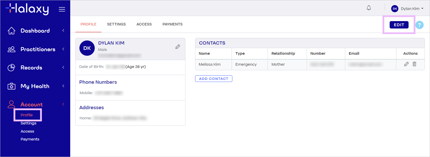Update your patient profile – Halaxy Help Guide | Philippines