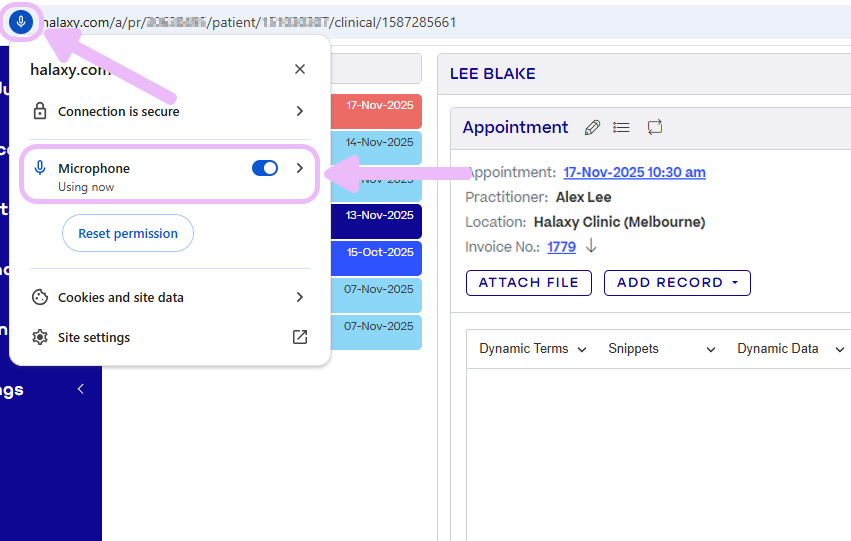Guide to Halaxy AI Scribe – Halaxy Help Guide