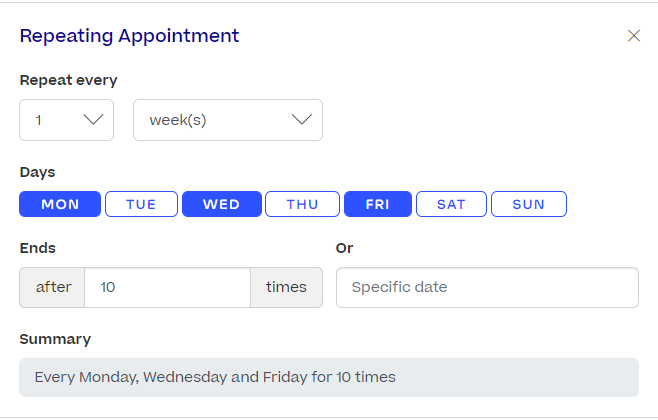 Guide to appointment types – Halaxy Help Guide