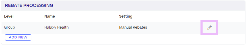 Set up automatic rebate processing – Halaxy Help Guide
