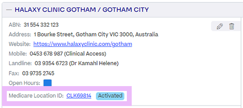 Register for claims processing (Medicare, bulk bill, DVA, ECLIPSE) – Halaxy Help Guide