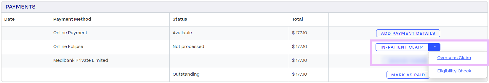 Lodge an ECLIPSE claim – Halaxy Help Guide