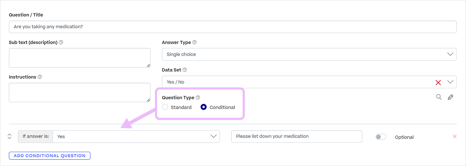 Guide to clinical questions – Halaxy Help Guide