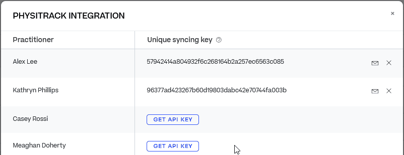 Connect Physitrack – Halaxy Help Guide