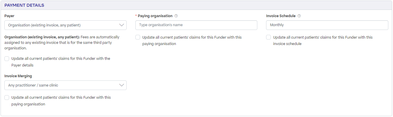 Guide to third party billing – Halaxy Help Guide