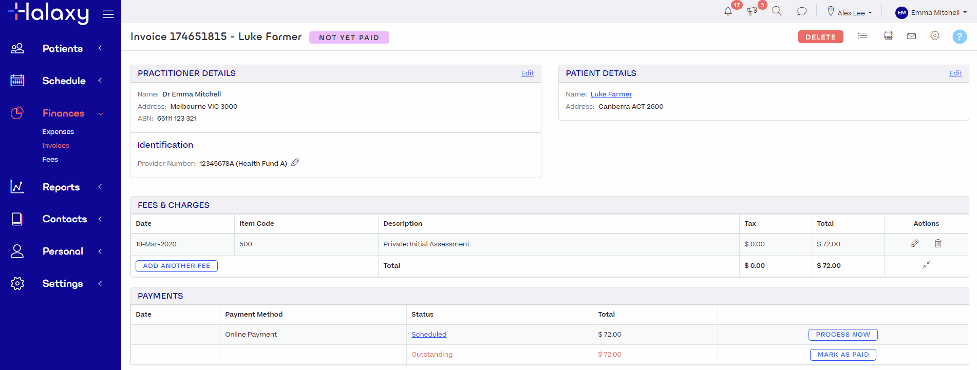 FAQ: Claims and Billing – Halaxy Help Guide
